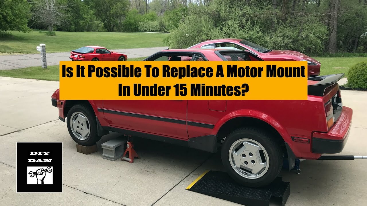 Toyota MR2 AW11: How To Replace The Front Lower Motor Mount - YouTube