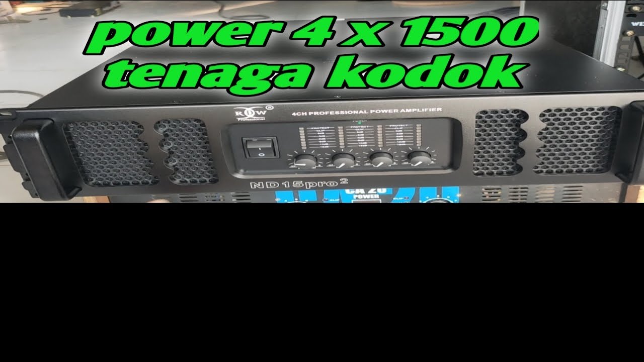 power rdw nd 15 pro 2 cek sound kualitas mantul - YouTube