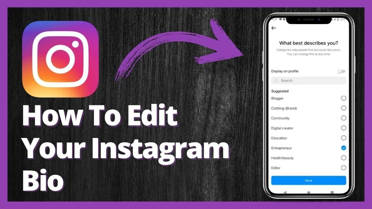 How To Edit Your Instagram Bio New Update 2023! - YouTube