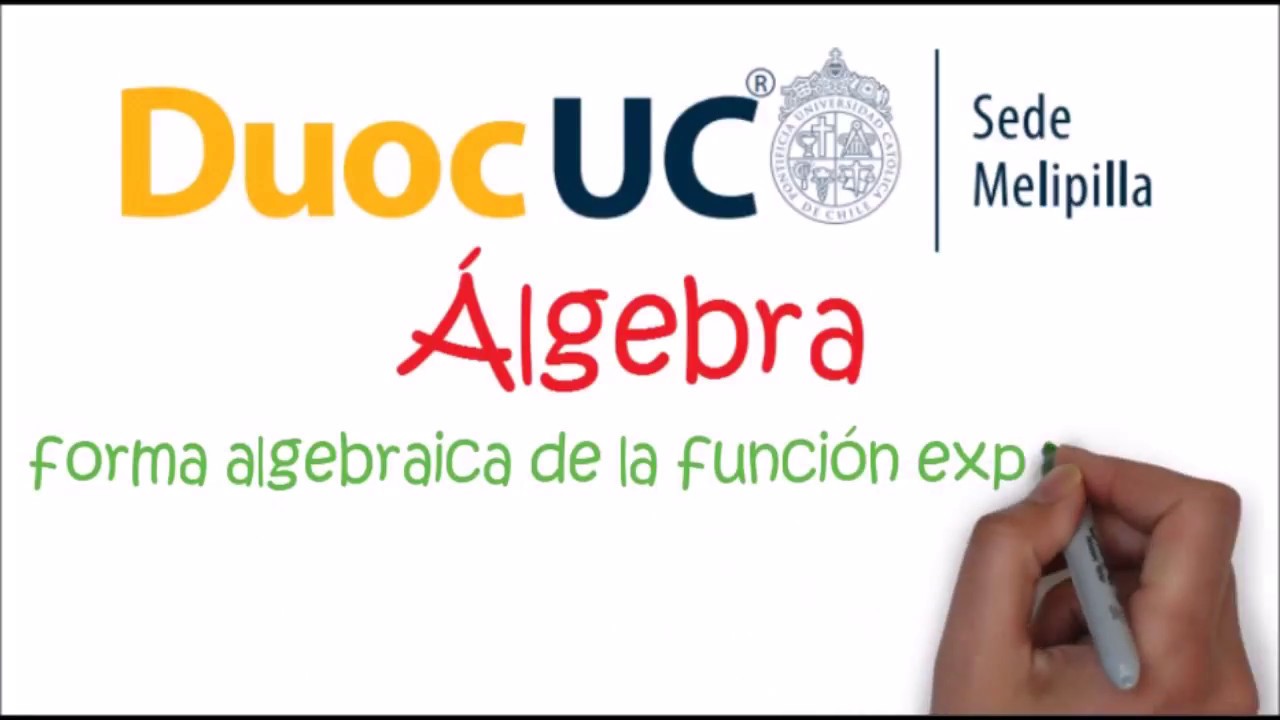 Forma algebraica de la función exponencial - YouTube