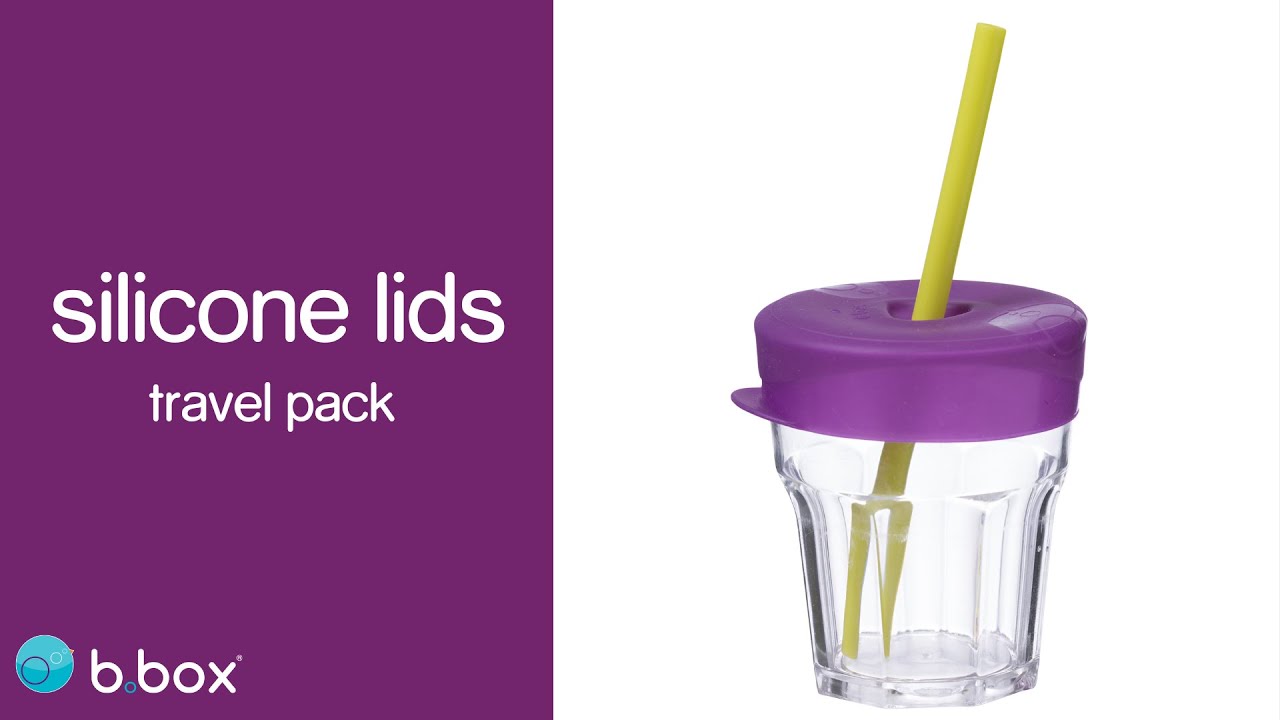 b.box silicone lids travel pack - YouTube