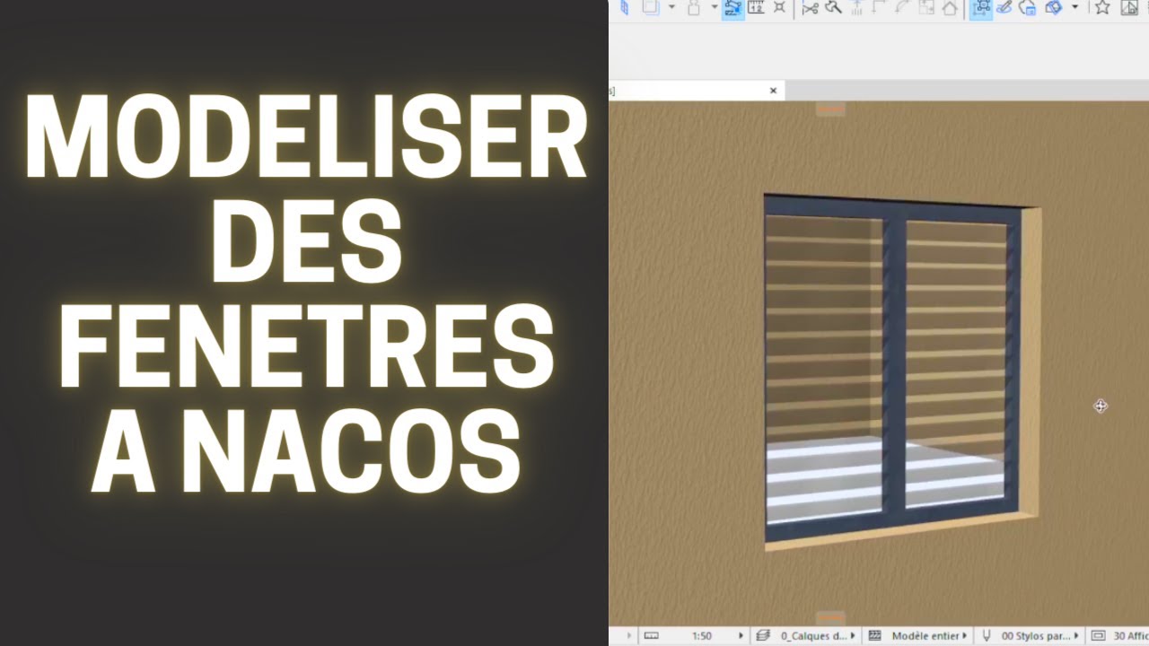 Comment modéliser des fenêtres à nacos [TUTO ARCHICAD] - YouTube