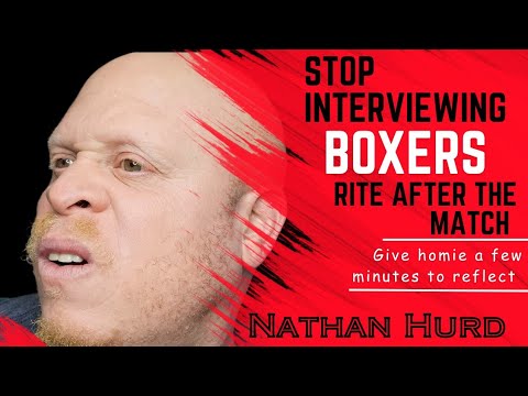 Why do they interview boxers right after the match? - YouTube