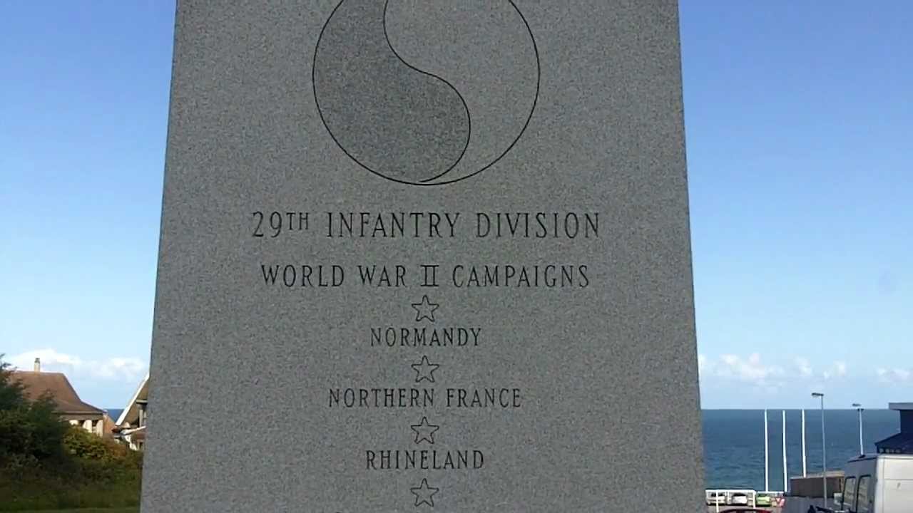 US 29th Infantry Division Memorial, Omaha Beach, Normandy. - YouTube