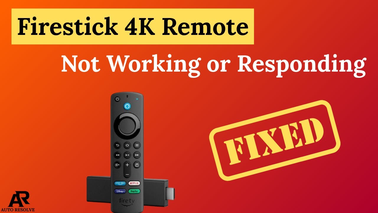 Firestick 4K Remote Not Working or Responding – How to Fix - YouTube