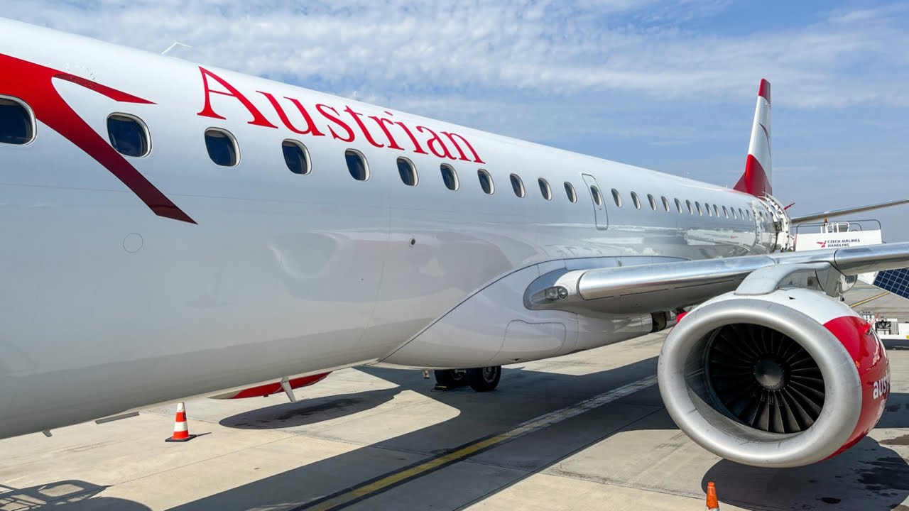 *My First time flying an embraer plane* Austrian | Prague (PRG ...