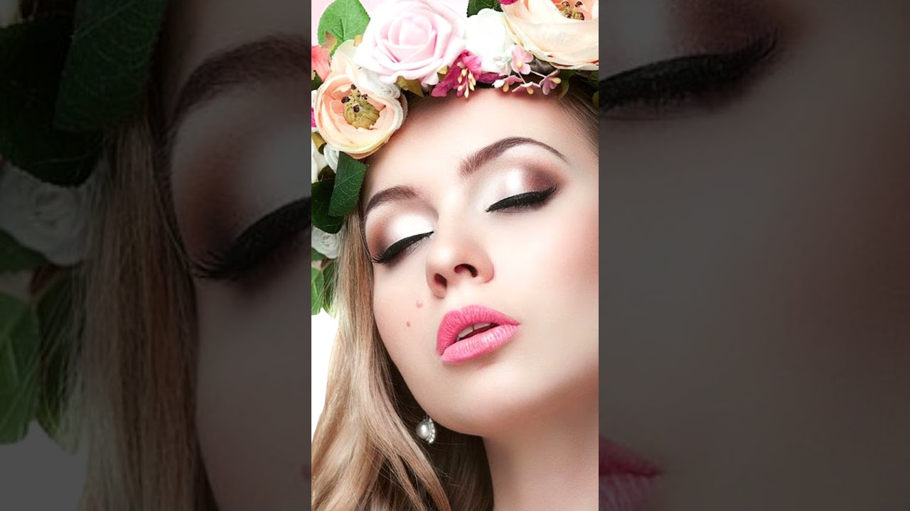 MakeUp wajah kombinasi Bunga 😘 Super Cantik 😘 ️ #makeup #shorts - YouTube