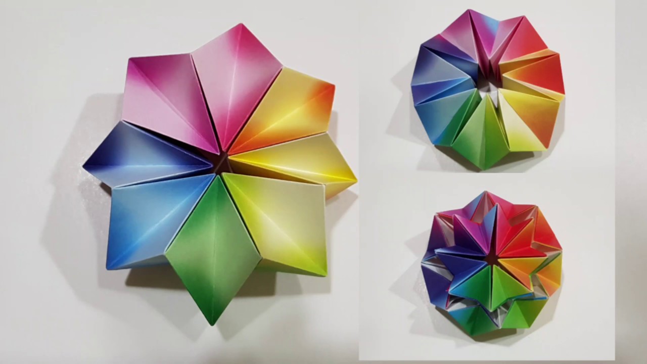 Origami Magic Circle_Ver.1 - YouTube