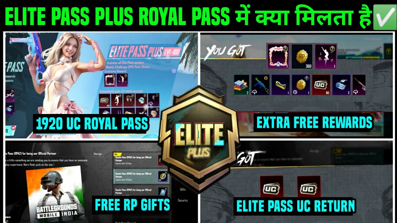 I GOT FREE ROYAL PASS & UC IN BGMI | ELITE PASS PLUS ME KYA MILTA HAI ...