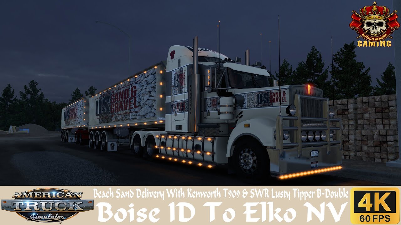 ATS - Beach Sand Delivery - Boise ID To Elko NV - Kenworth T909 & SWR ...