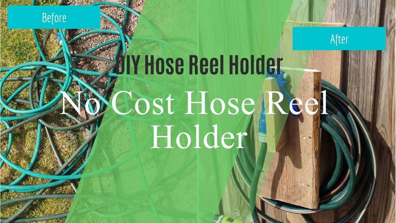DIY - How to Make a Wooden Hose Holder | No Cost Hose Reel Holder ...