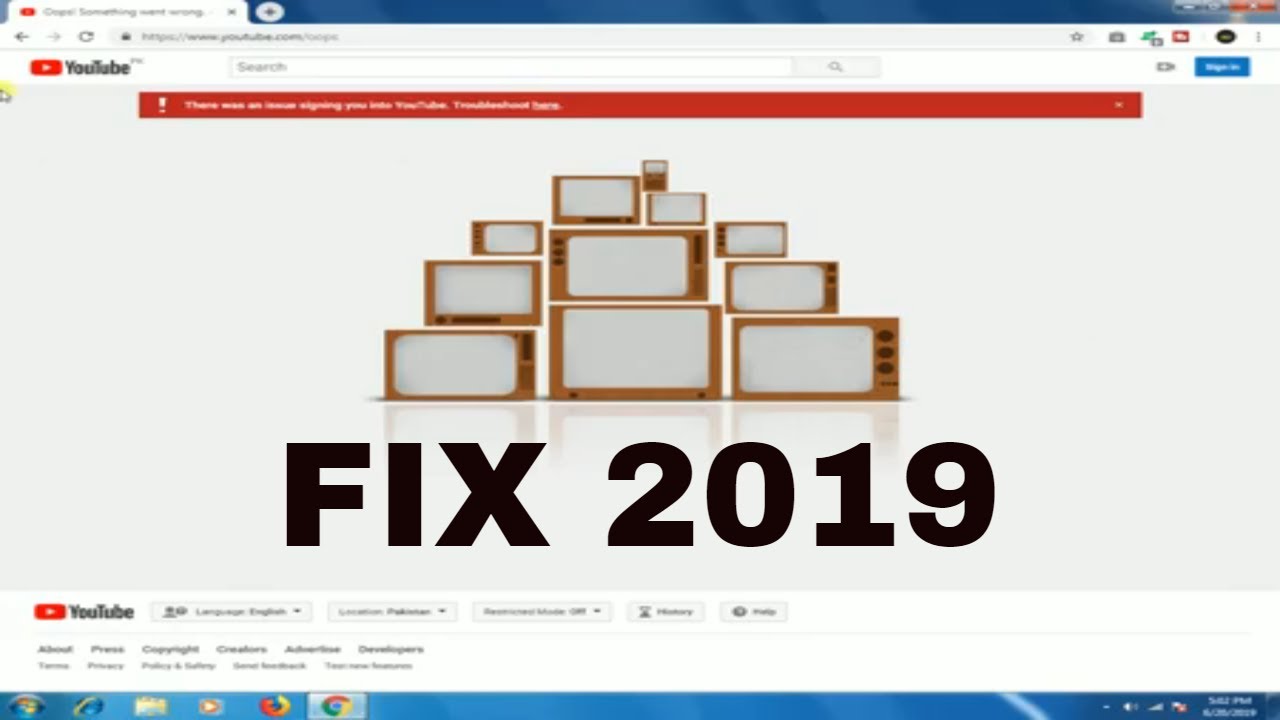 How to FIX there was an issue signing you into youtube. troubleshoot ...