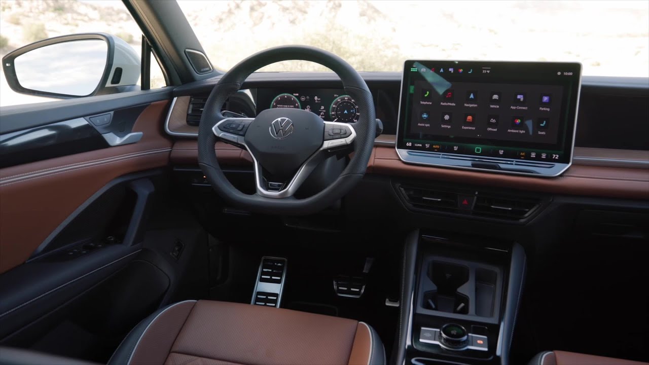 2025 Volkswagen Tiguan R-Line Interior Design in Ascot Grey - YouTube
