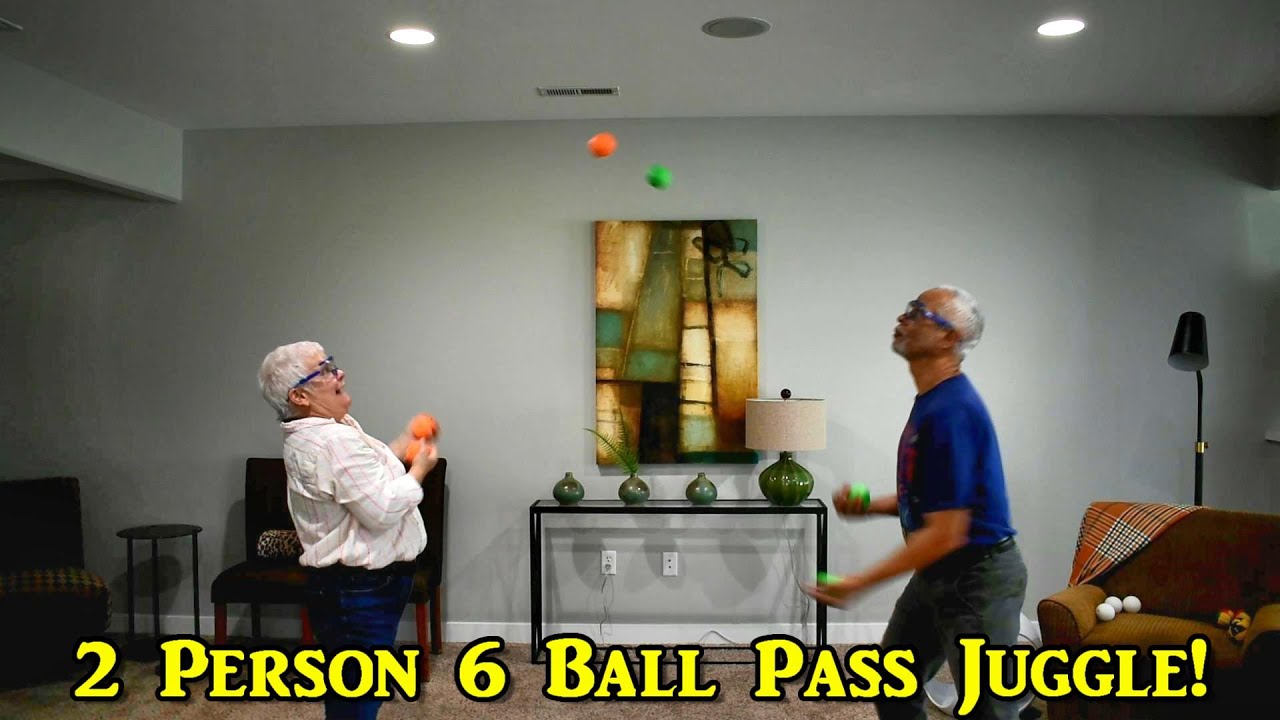 2 Person 6 Ball Pass Juggle - YouTube