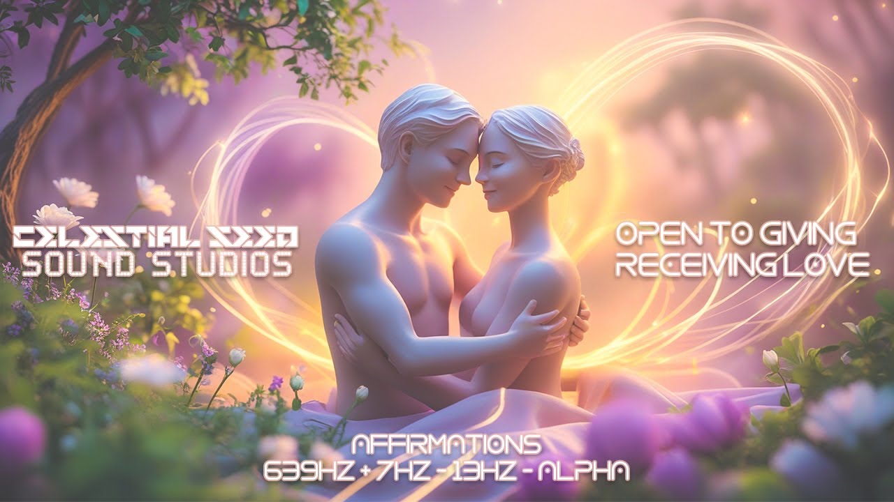 Open Up To Giving and Receiving Love | Affirmations | 639hz | Heart Chakra | 7hz-13hz - Alpha ...