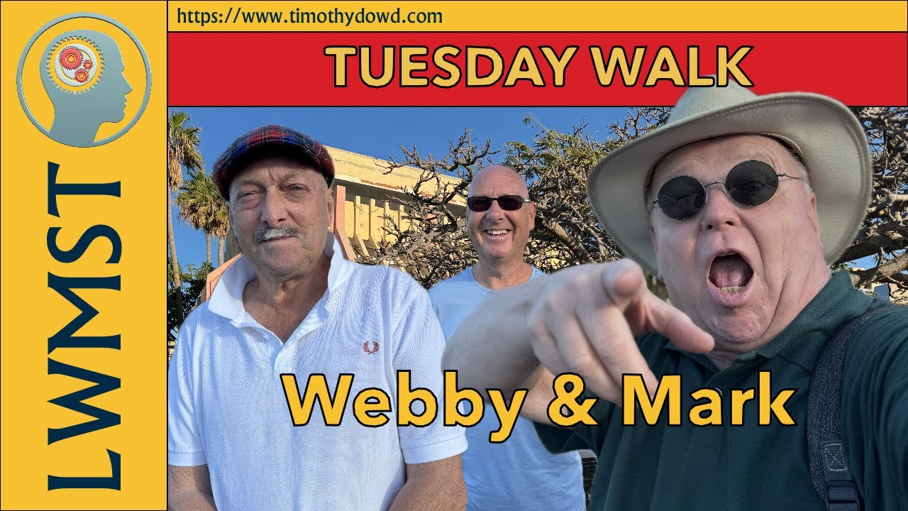 Moaning Webby on a walk with Mark and Tim - YouTube