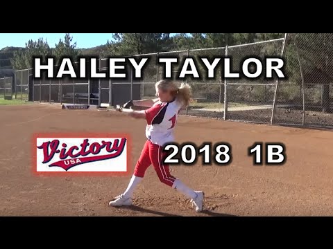 Hailey Taylor 2018 1B Softball Recruit/Skills Video - YouTube