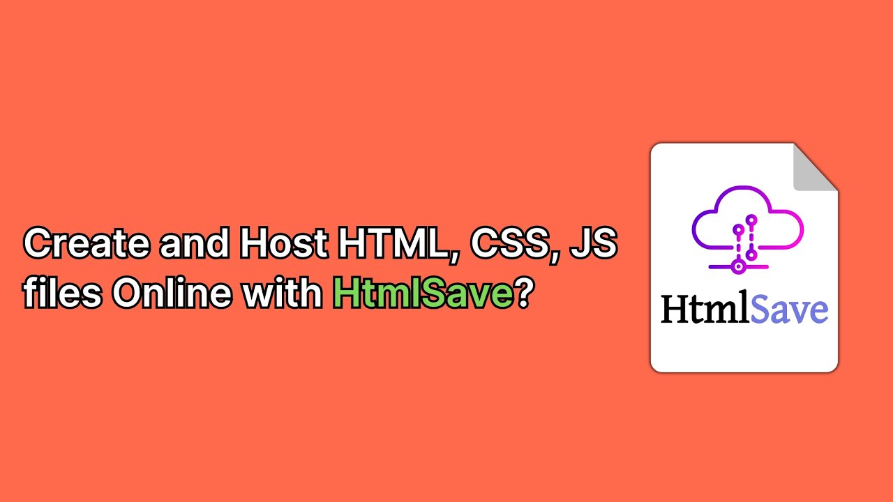 Web Hosting simple html website online with css and js using HtmlSave ...