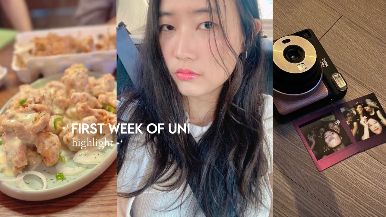first week of uni vlog 🫧 | my first vlog ever - YouTube