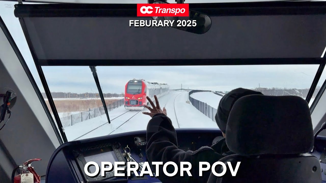 Operator POV Ride on O-Train Line 2 • Limebank to South Keys • Alstom ...