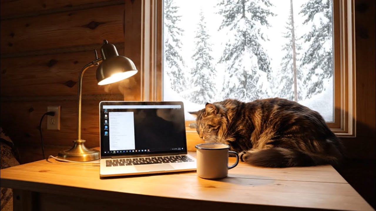 Midnight Productivity Studio 🌌💻 Background Jazz for Deep Concentration ...