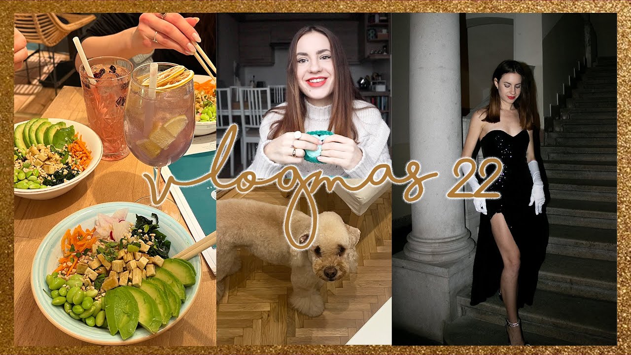 VLOGMAS 22: ajándékaim, irodai látogatás, poké bowl - YouTube