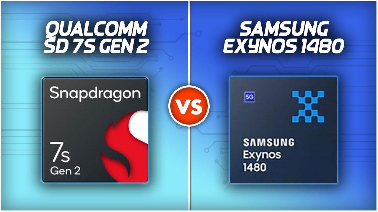 Snapdragon 7s Gen 2 vs Samsung Exynos 1480🤔 | Kaun Better Hai? | Exynos ...