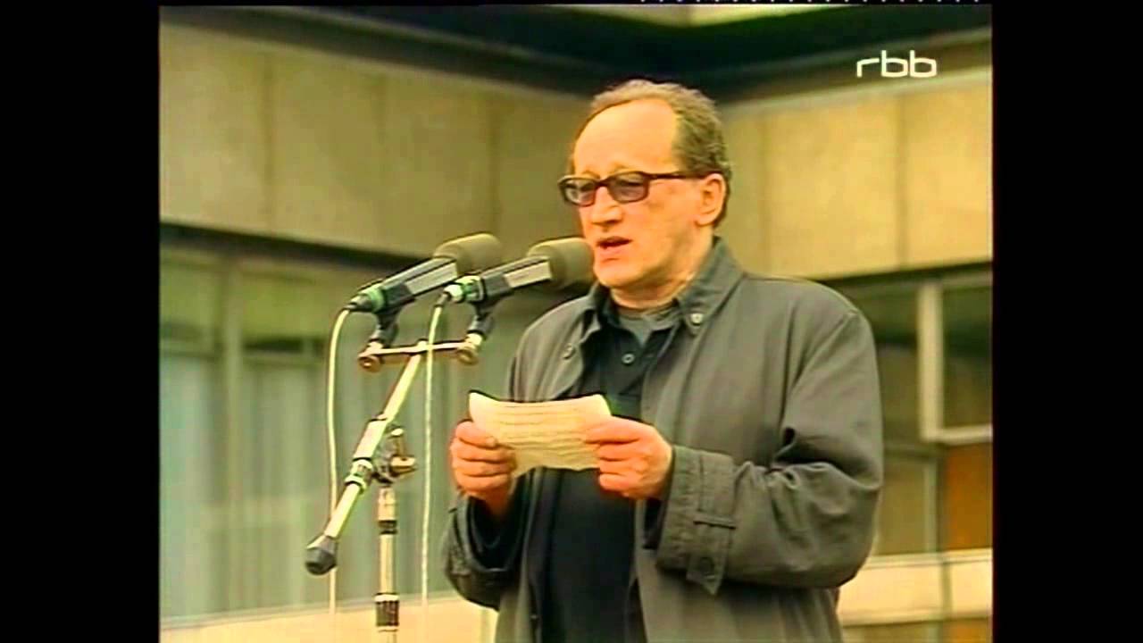 Demo Alex 04.11.1989 22 Heiner Müller - YouTube