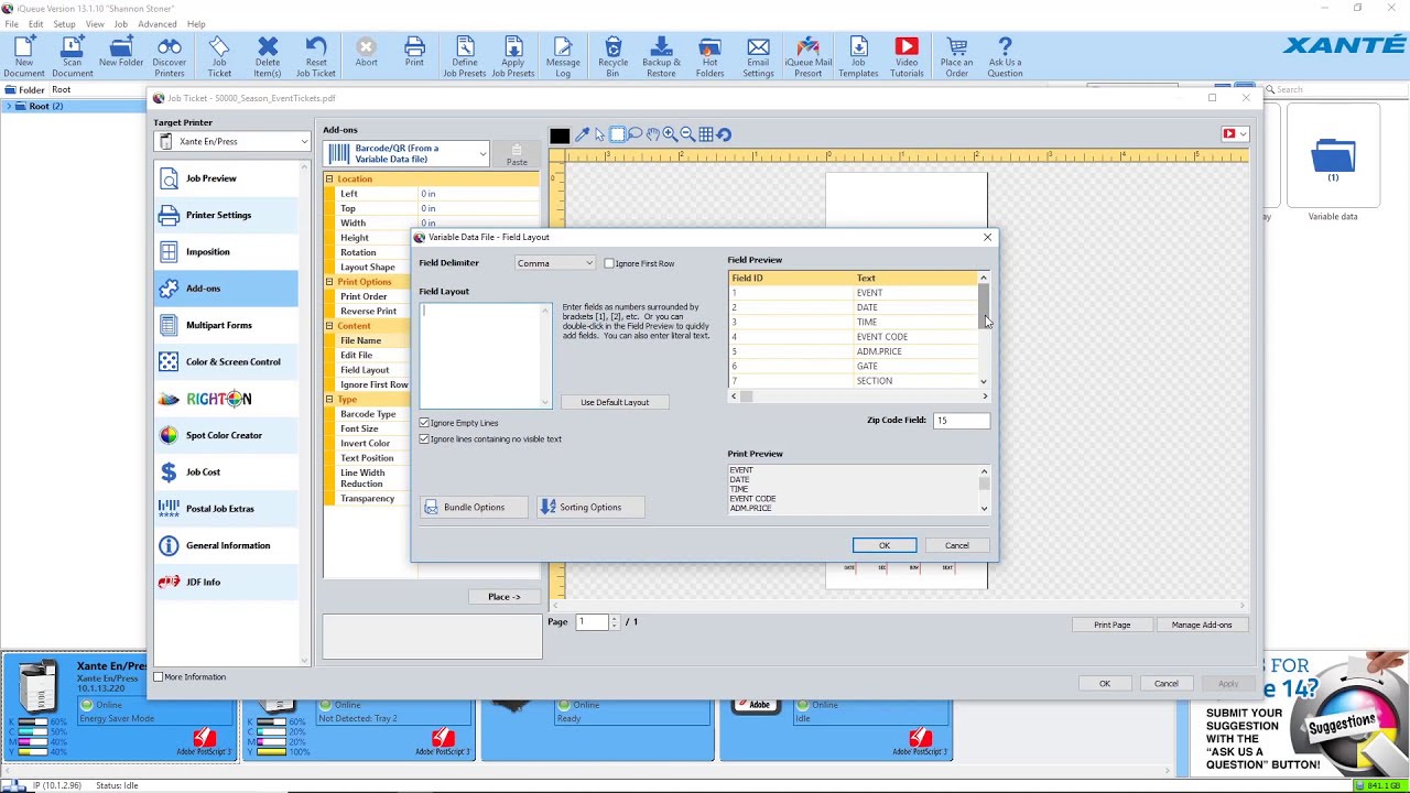 iQueue - Variable Data Barcodes - YouTube
