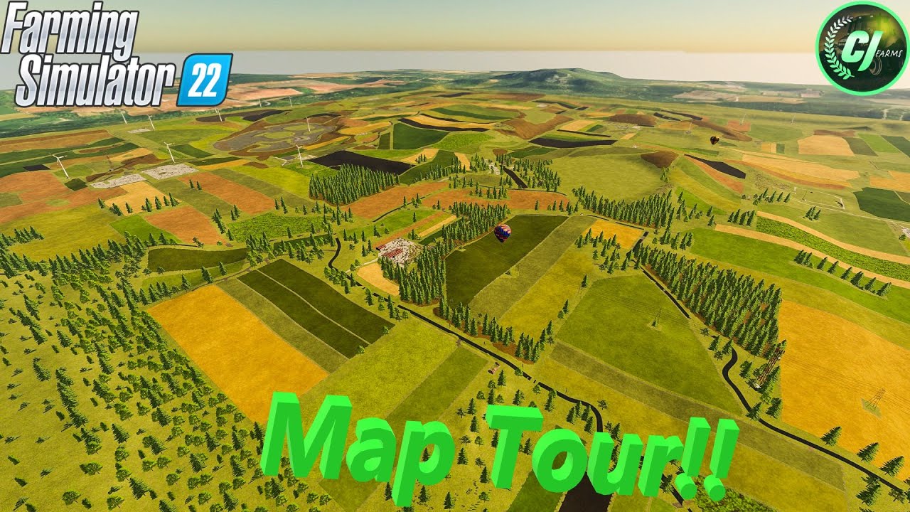 New Map Tour! | The French Plain! | #FS22 | #CJFarms | # ...