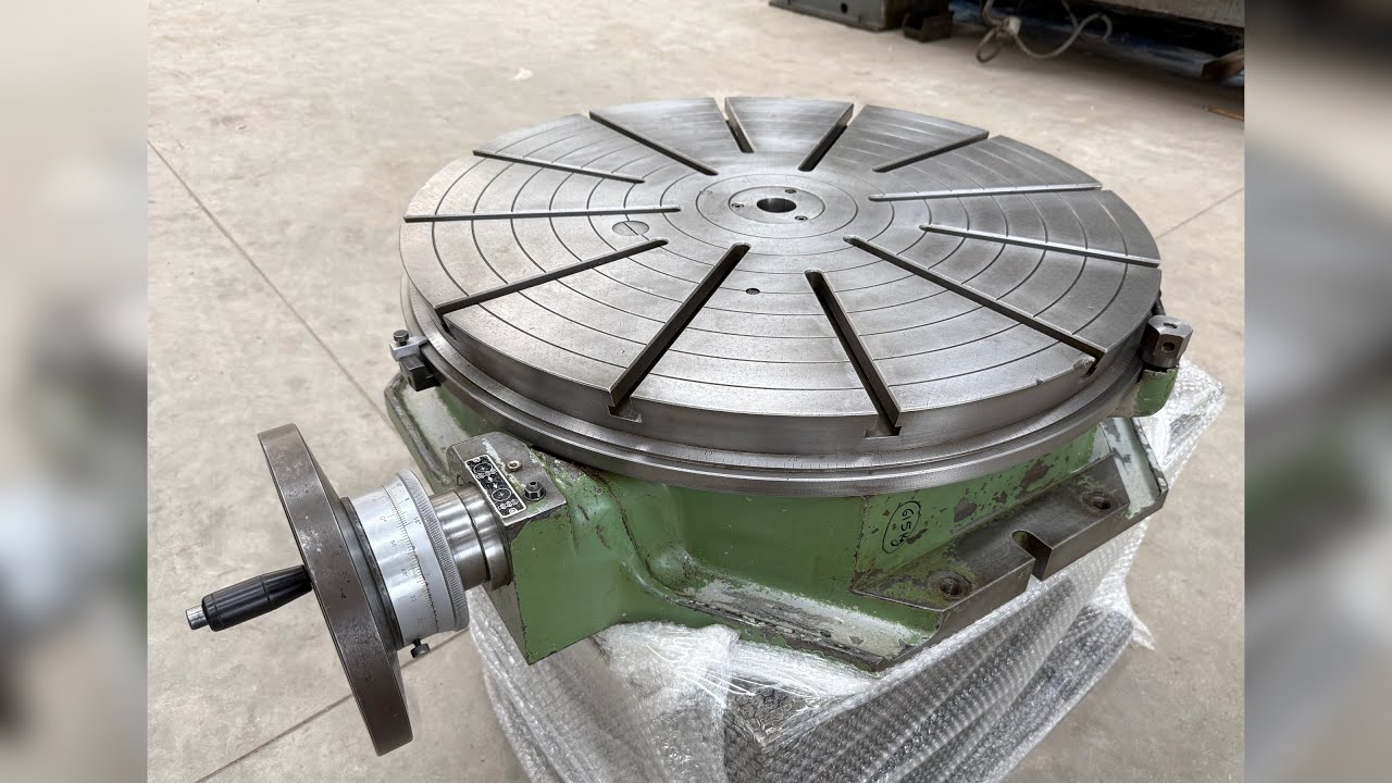 Meca (Spain) make Rotary Table - 800 mm Diameter - YouTube
