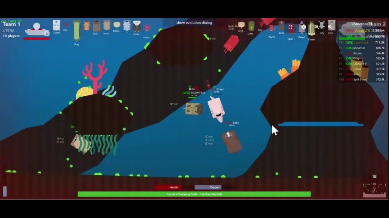 deeeep.io Snapping Turtle and AST Montage - YouTube