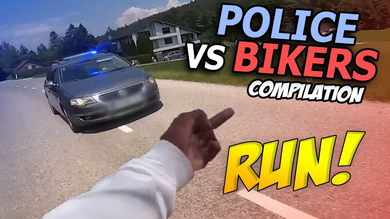 BIKERS VS COPS Motorcycle Police Chase #43 - YouTube