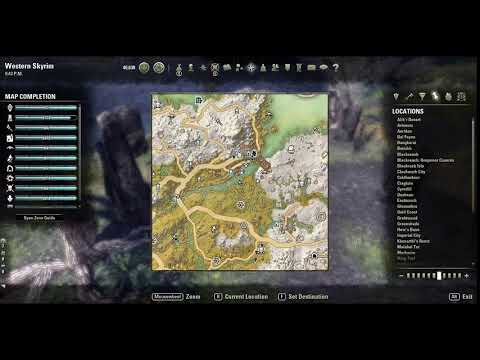 Western Skyrim Treasure Map 1 - YouTube
