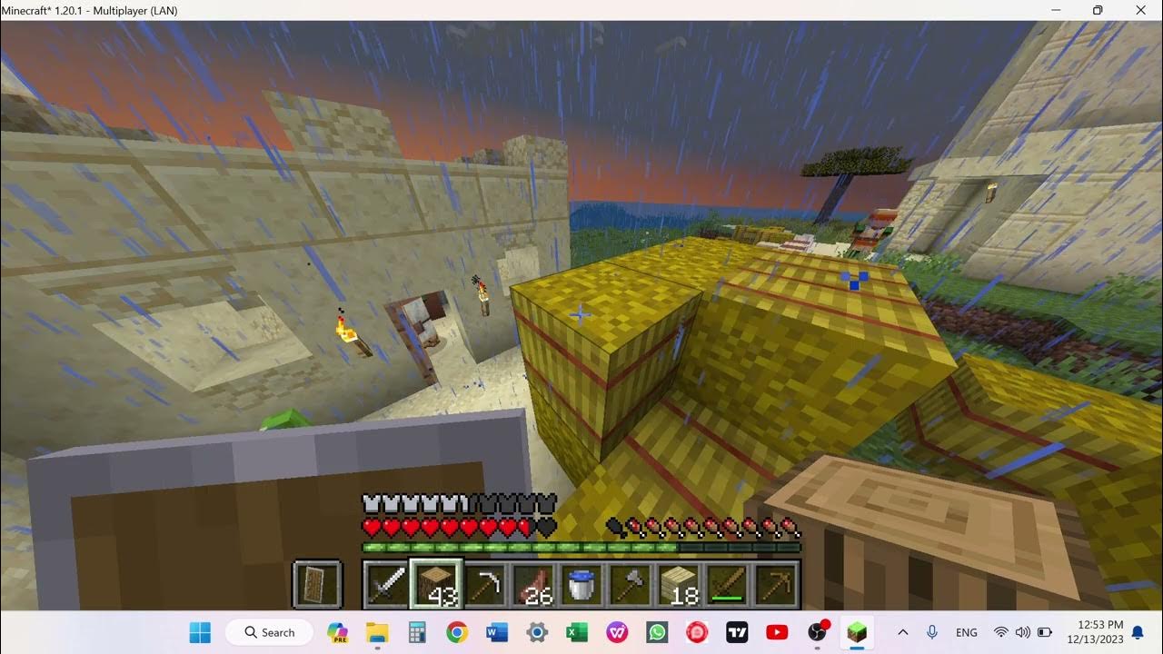 Playing minecraft java edition for the first time - YouTube