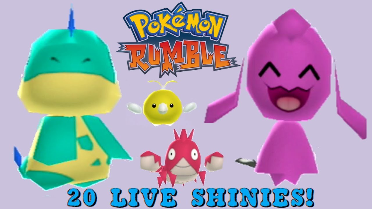 20 LIVE Shinies in Pokemon Rumble! Rumble Weekend #21 Shiny Compilation ...