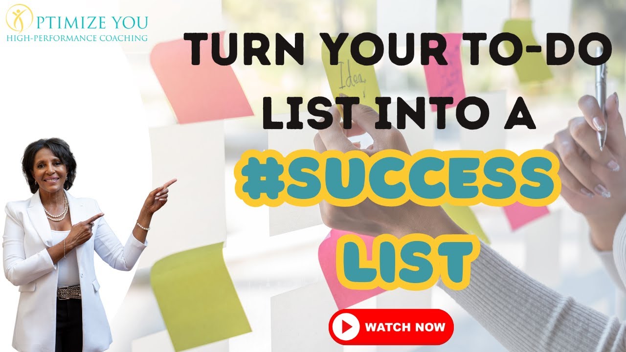 Turning your to do list into a success list - YouTube