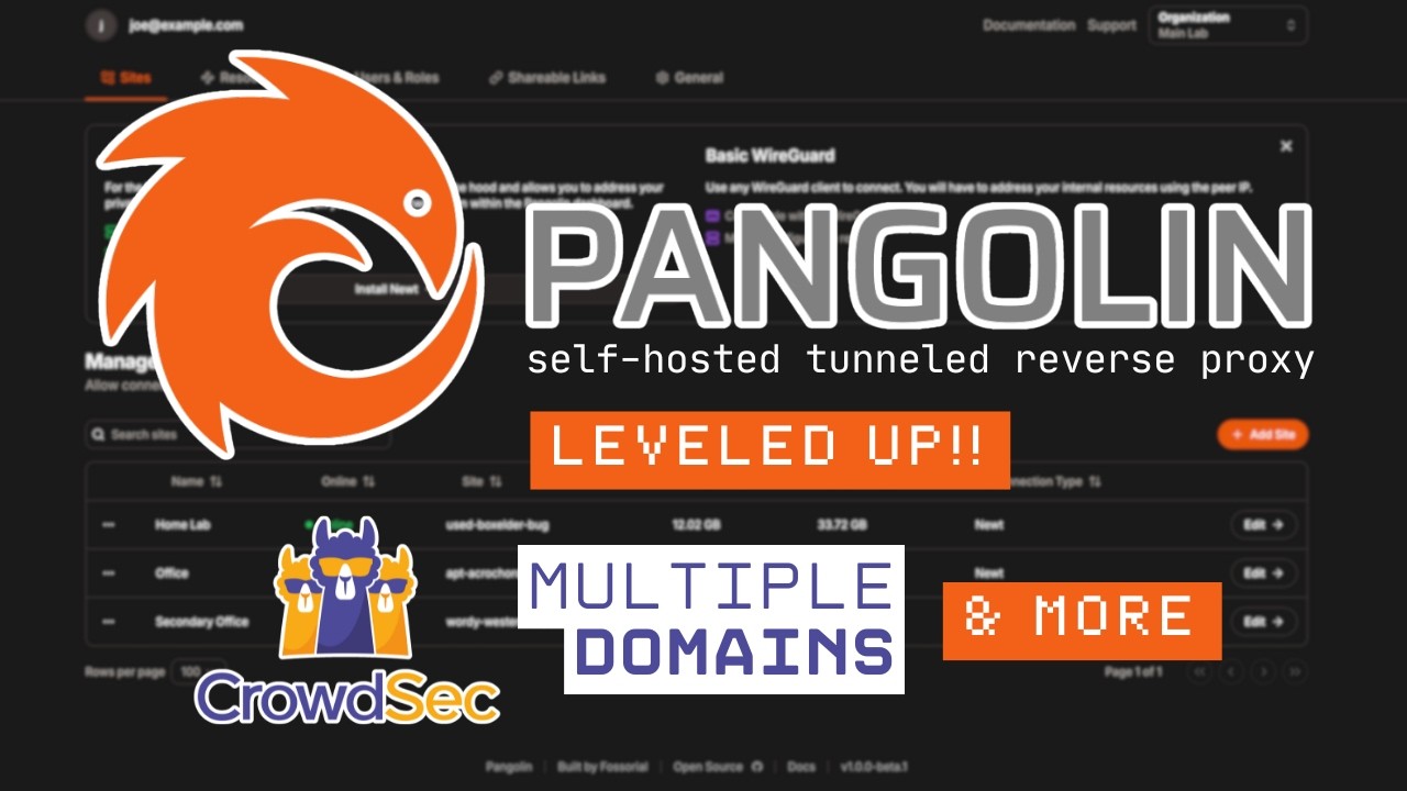 Pangolin Just Leveled Up: CrowdSec & Multi-Domain Support - YouTube