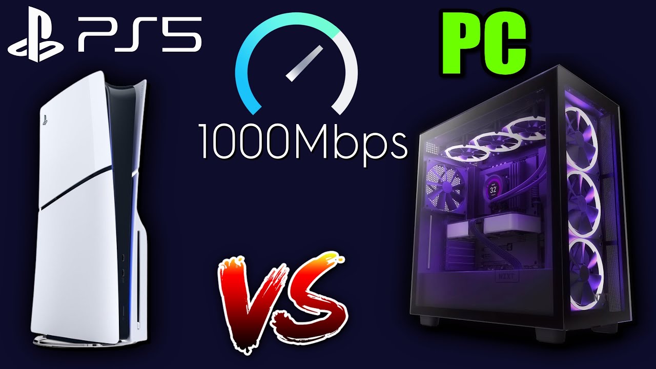 Game Download Race: PS5 vs PC Speed Test with 1000Mbps Internet - YouTube