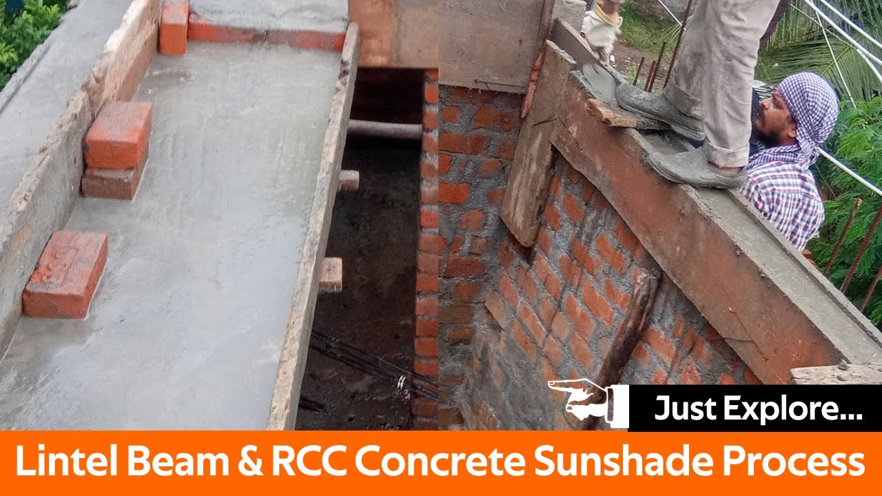 #Lintel Beam | #RCC Concrete Sunshade Process | #Sunshade Reinforcement ...
