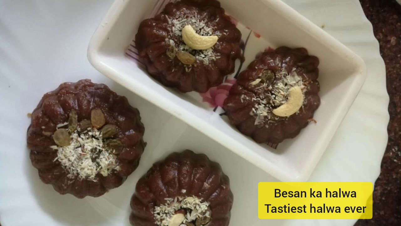Halwai wala besan ka halwa, original, Indori style, tastiest dessert ...