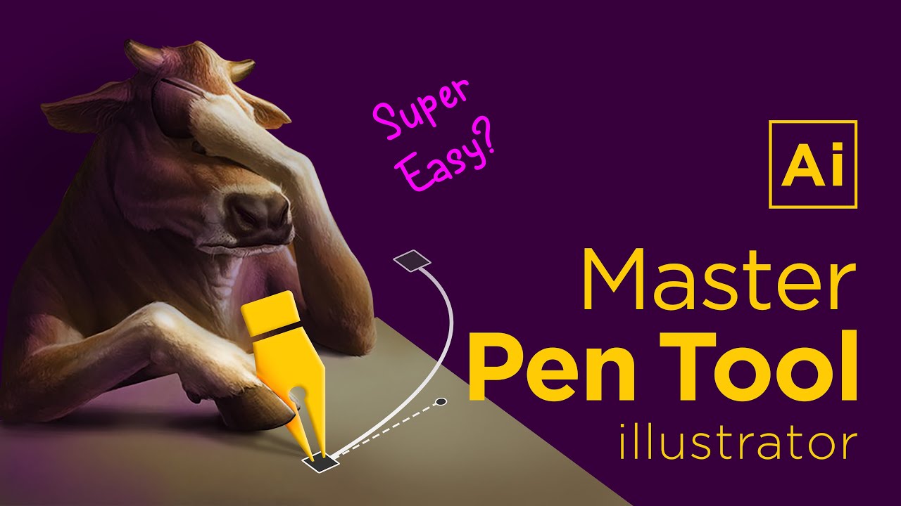 Cách Sử Dụng Pen Tool Trong illustrator | Nghé illustrator - YouTube