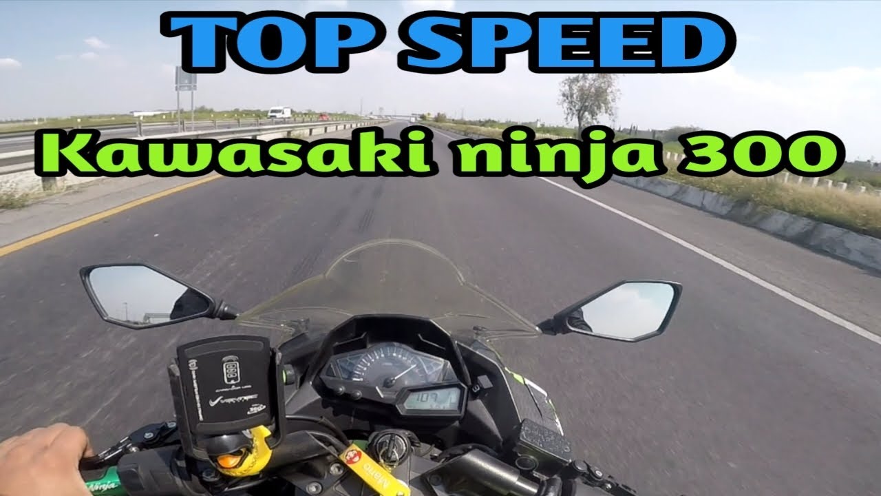 Top speed kawasaki ninja 300 2014 - YouTube