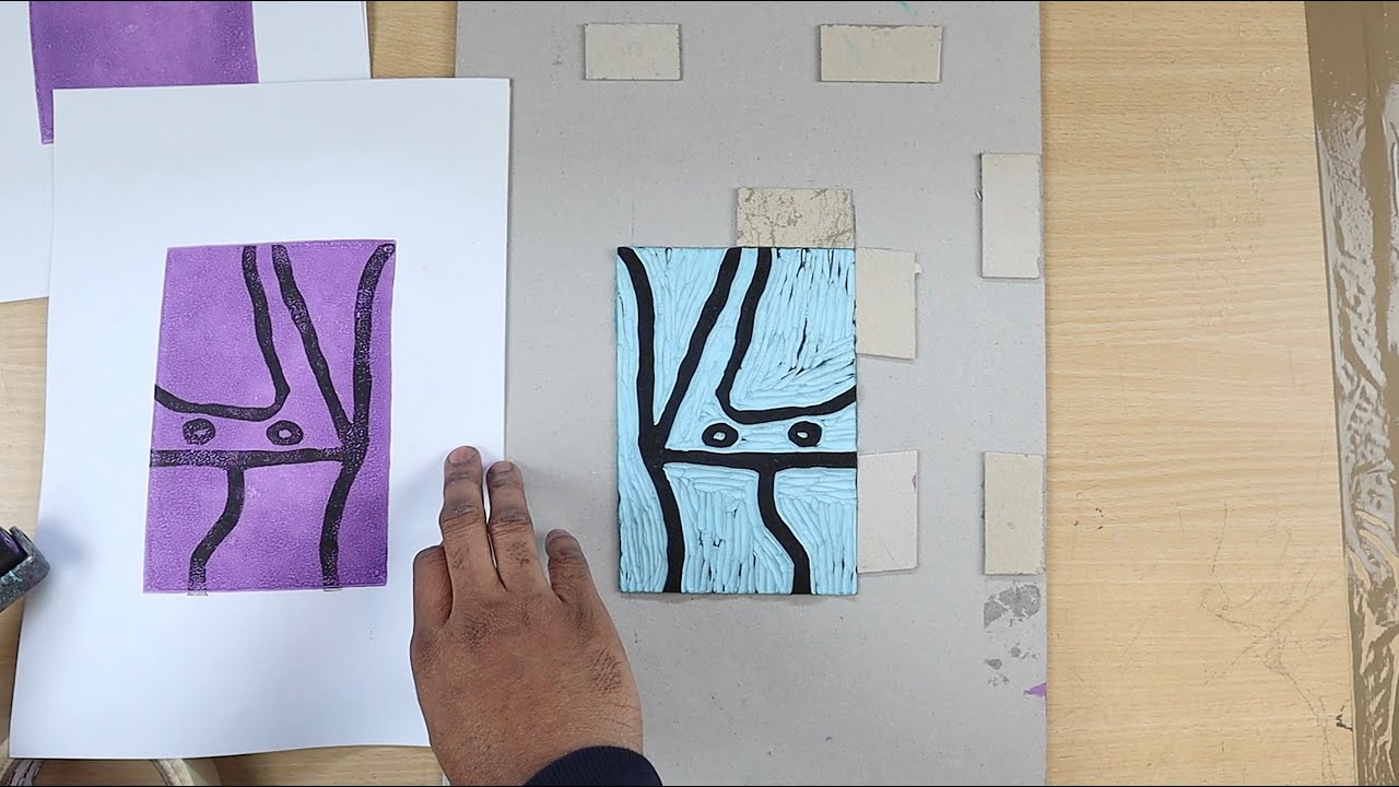 How To Make A Two Layer Picasso Reduction Print - YouTube