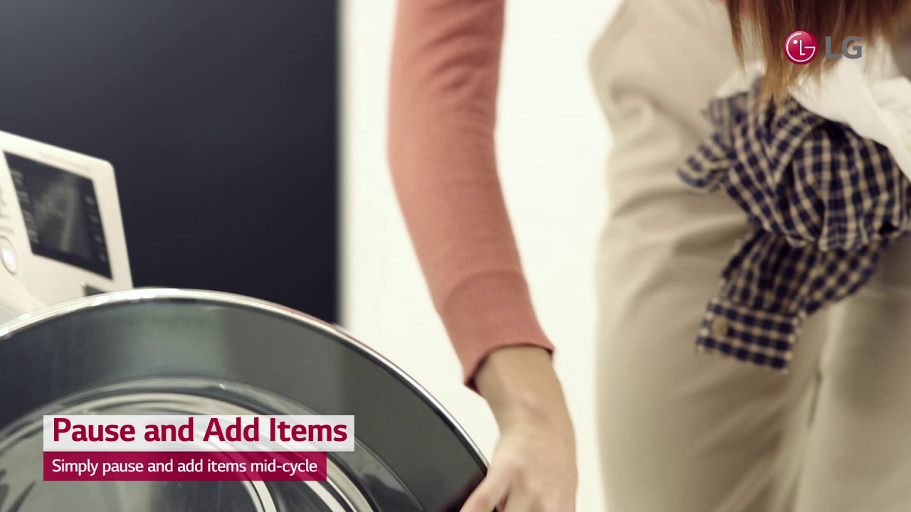 LG Centum System™ Washing Machine User Scene Video / Pause and Add ...