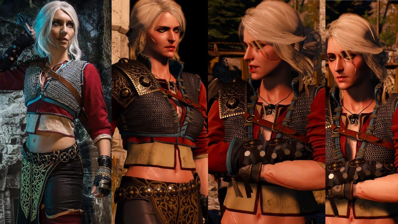 Witcher 3 ciri cutscenes and gameplay clips - YouTube