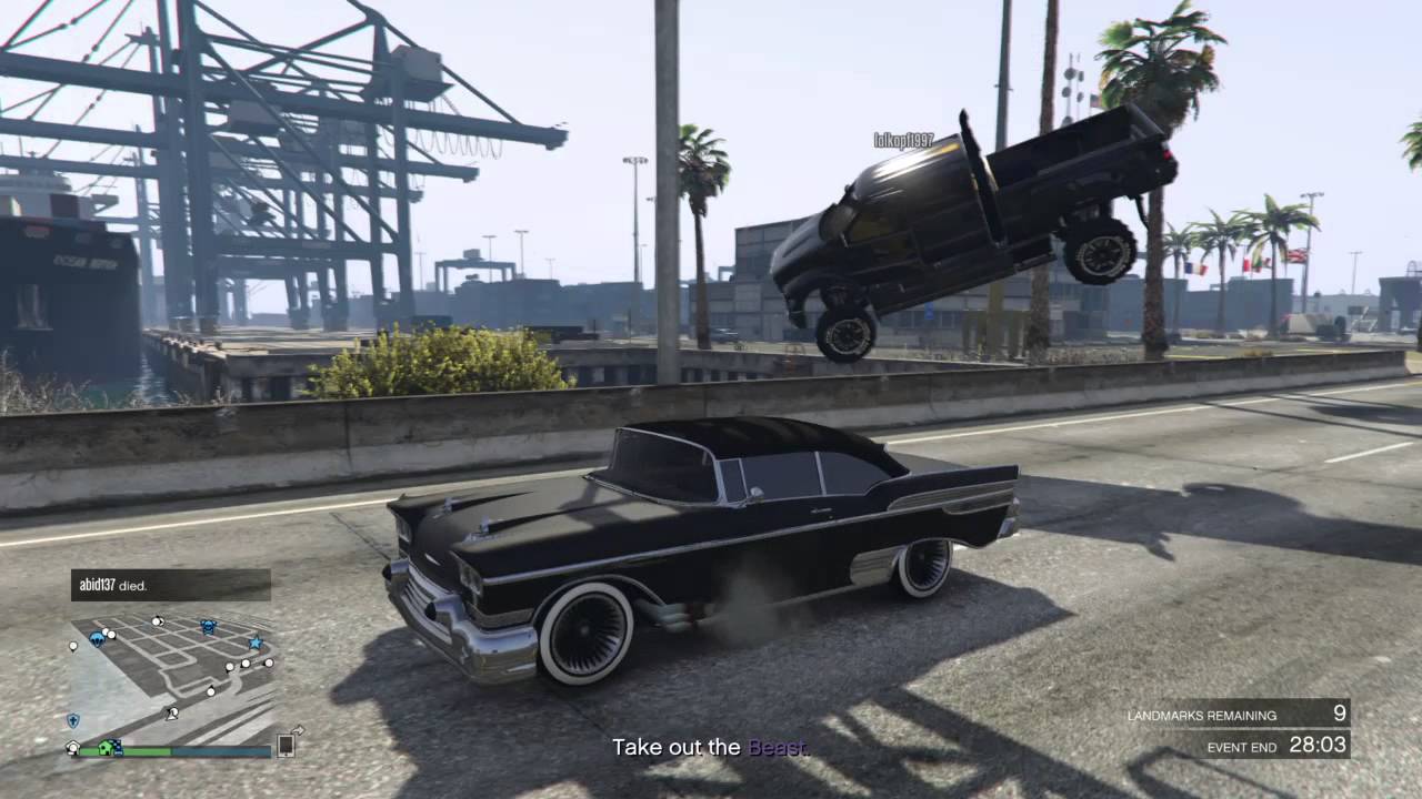 Grand Theft Auto V Lucky car flip - YouTube