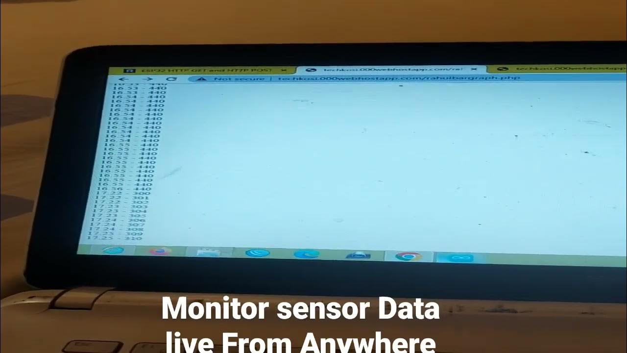 Sensor data (temp.,pressure etc.) uploaded on webserver - YouTube