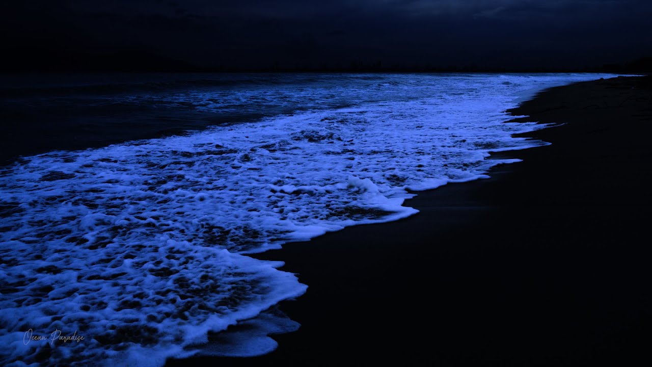 OCEAN SOUNDS at Night to Sleep Instantly - Deep Sleeping with Relaxing ...