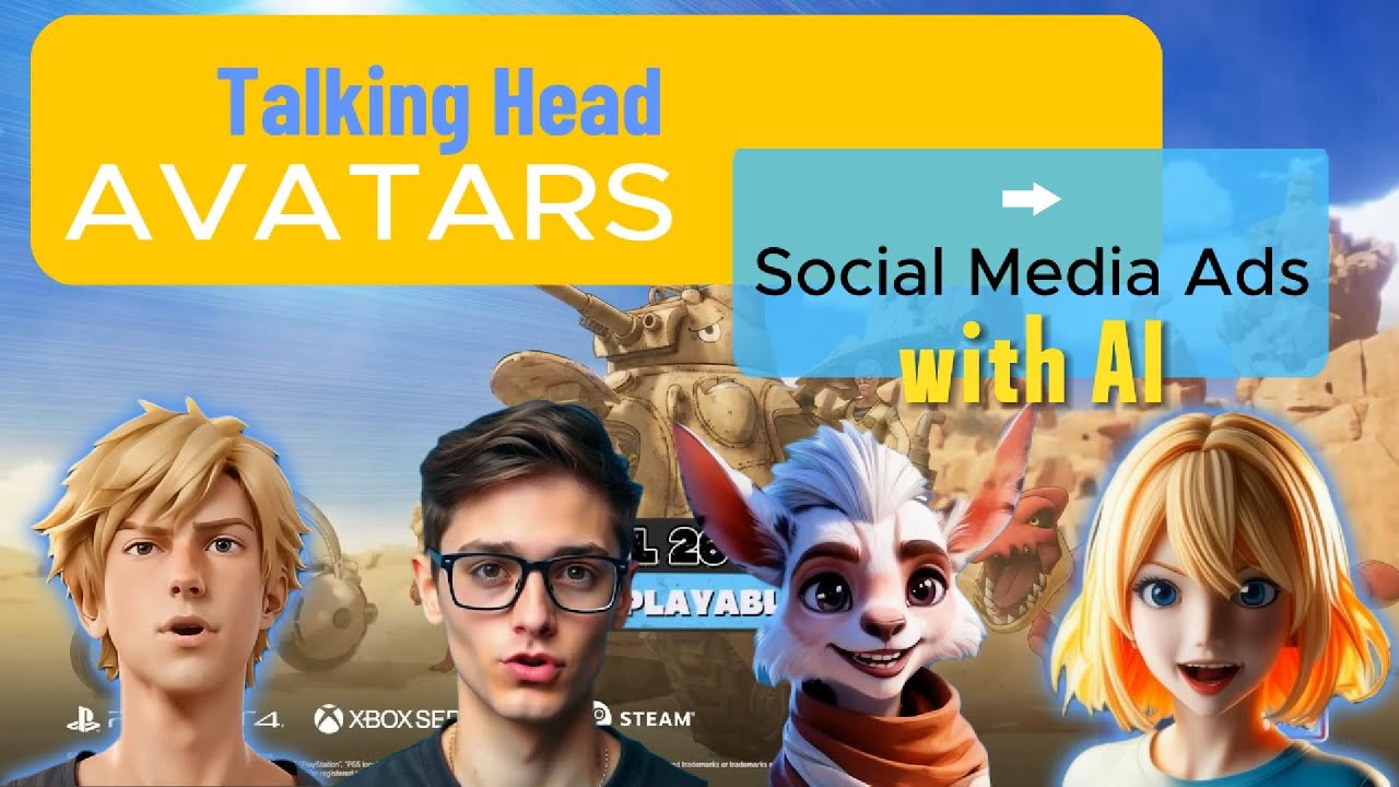 Talking Head Avatars for Social Media Ads - created with AI Tools - YouTube